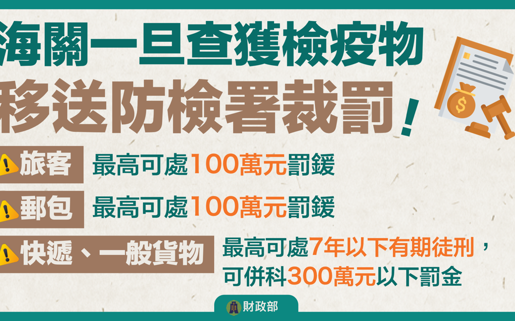 防堵非洲豬瘟 財政部：海空運快遞貨物全數經X光檢查 | 社會 | Newtalk新聞