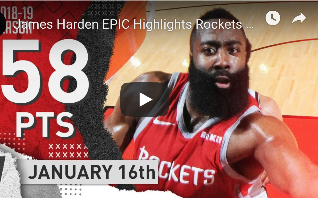 NBA／沒收工就罵髒話 哈登狂奪58分仍輸球(影) | 體育 | Newtalk新聞