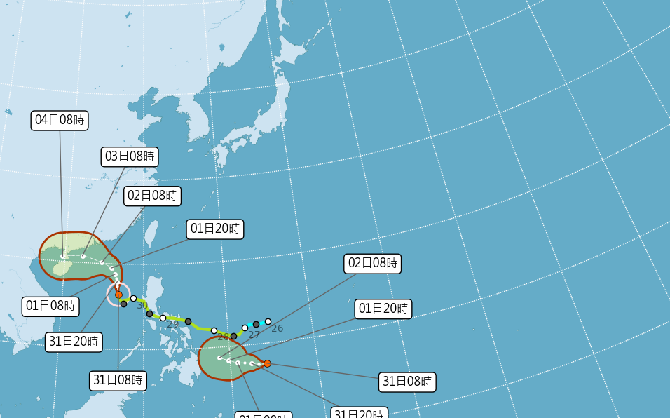 共伴效應影響！「這地區」紫爆 氣象局：又有熱帶低壓生成 | 生活 | Newtalk新聞