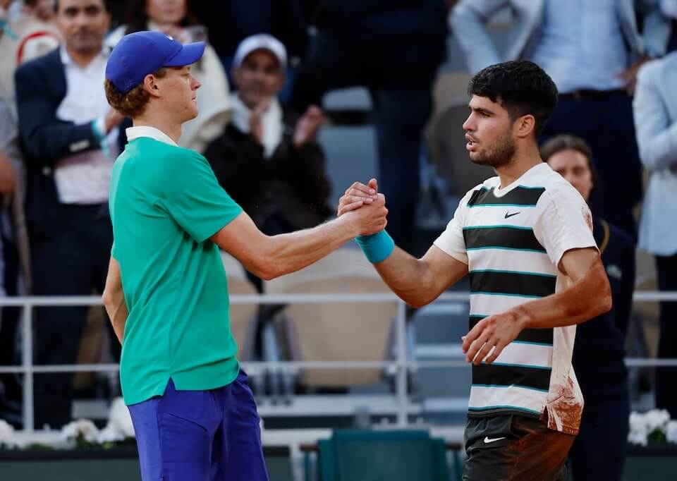 艾卡拉茲與辛納接棒三巨頭 溫網決賽再次宿敵對決 | 體育 | Newtalk新聞