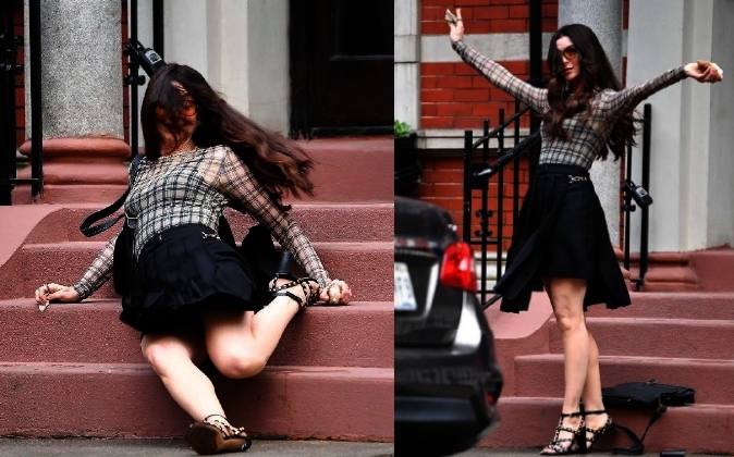 (影)安海瑟薇片場踩空！跌落樓梯高跟鞋斷裂 超敬業畫面曝｜Newtalk新聞 | 娛樂 | Newtalk新聞